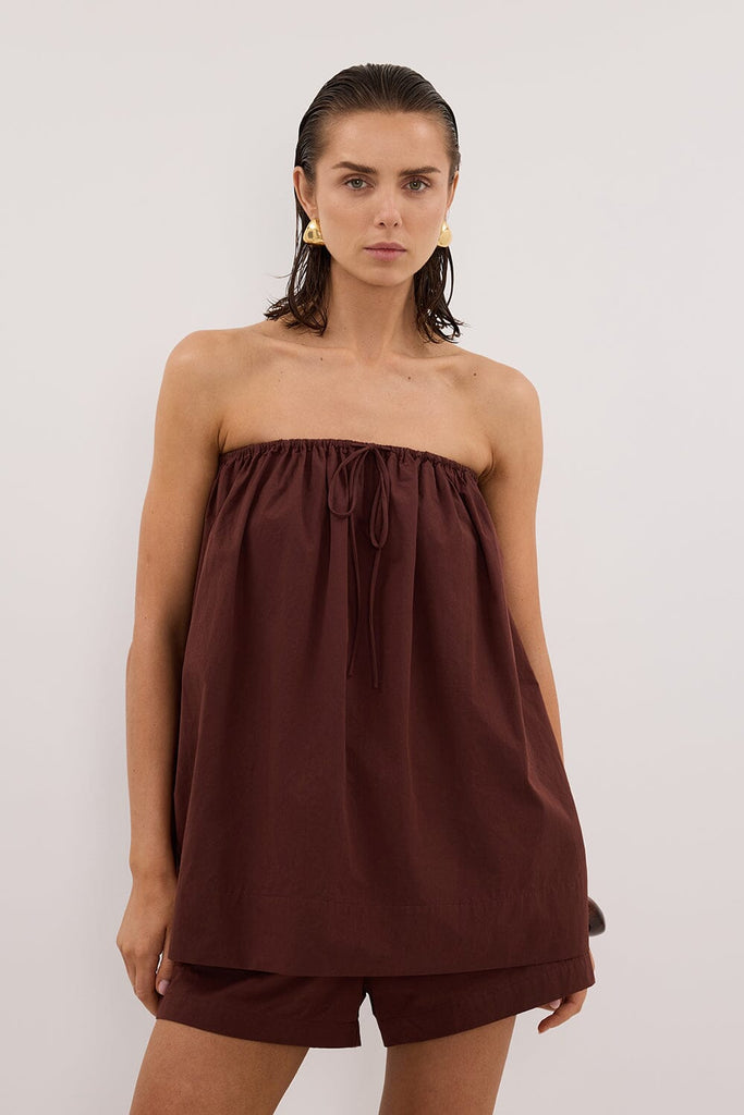 SOMMER CINNAMON POPLIN SHORT | Dissh