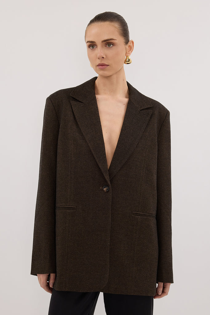 CHARLIE CHOC WOOL BLEND BLAZER | Dissh