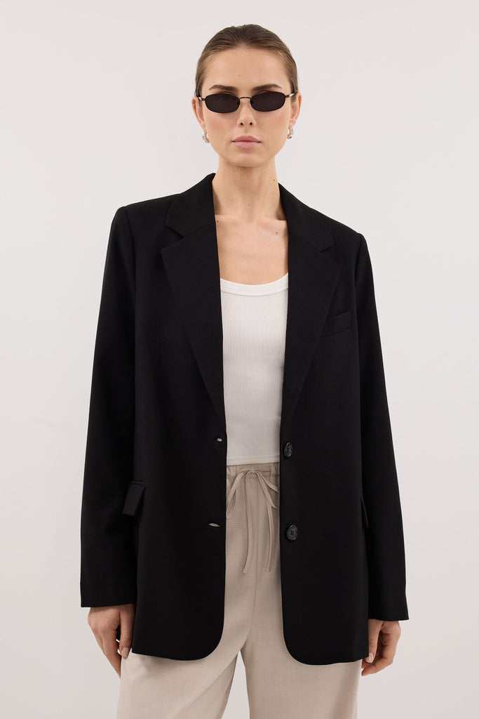 LIZA BLACK BLAZER | Dissh