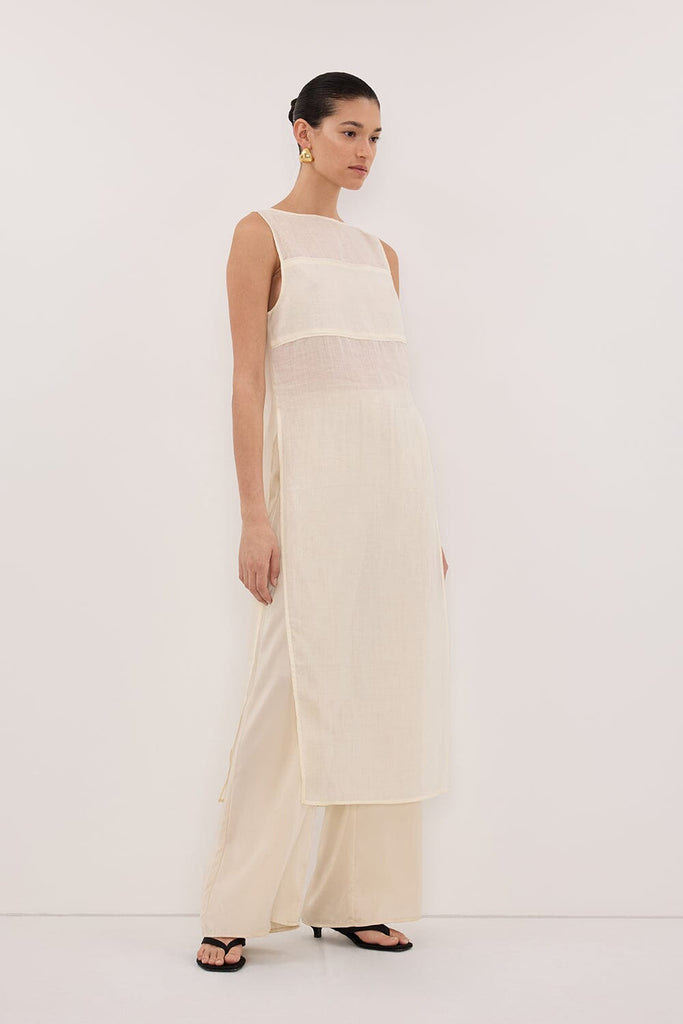 KAI STRAW RAMIE TUNIC TOP | Dissh