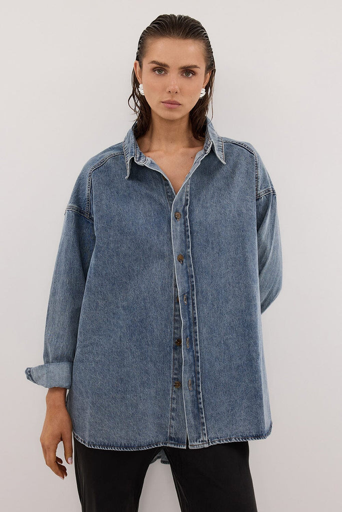 ASHTON CLASSIC BLUE DENIM SHIRT | Dissh