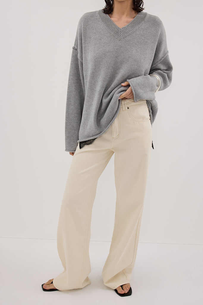 REAGAN 2.0 NATURAL TALL SLOUCH JEAN | Dissh
