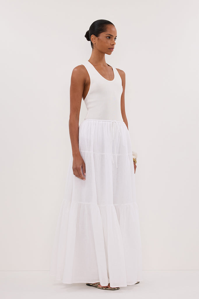 DEVIN OFF WHITE RACER KNIT TANK | Dissh