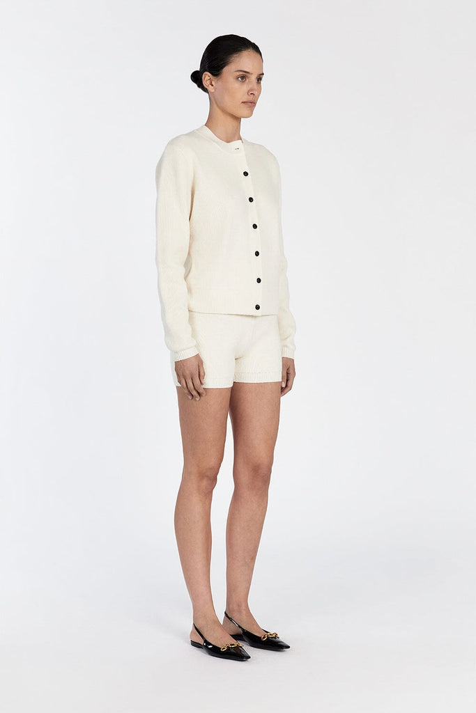 AXEL CREAM CASHMERE BLEND BOXER SHORT | Dissh