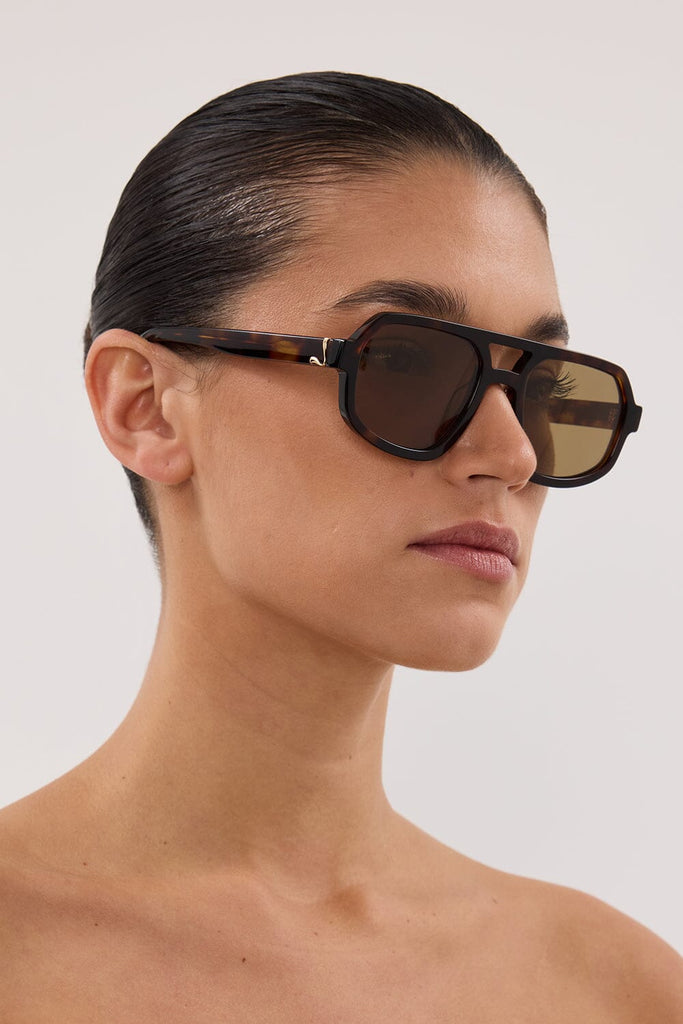 LUV LOU THE BANKS SUNGLASSES KHAKI | Dissh