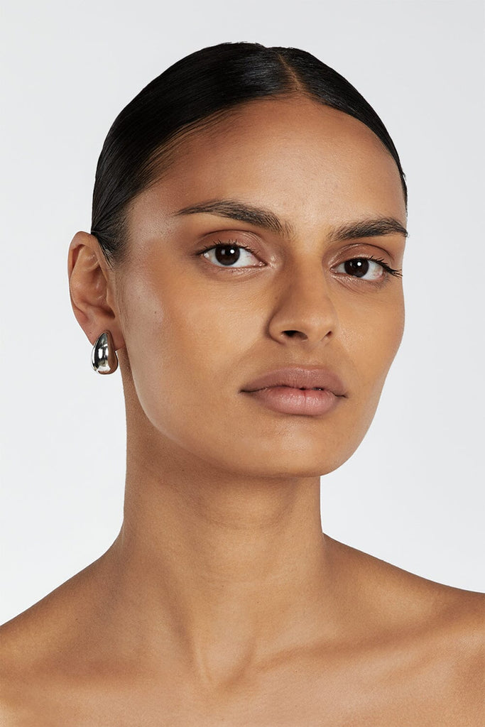 PORTER BABY BLOB SILVER EARRINGS | Dissh