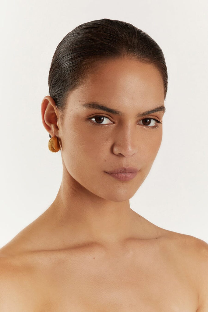 CENDRE BOBBI GOLD HOOPS | Dissh